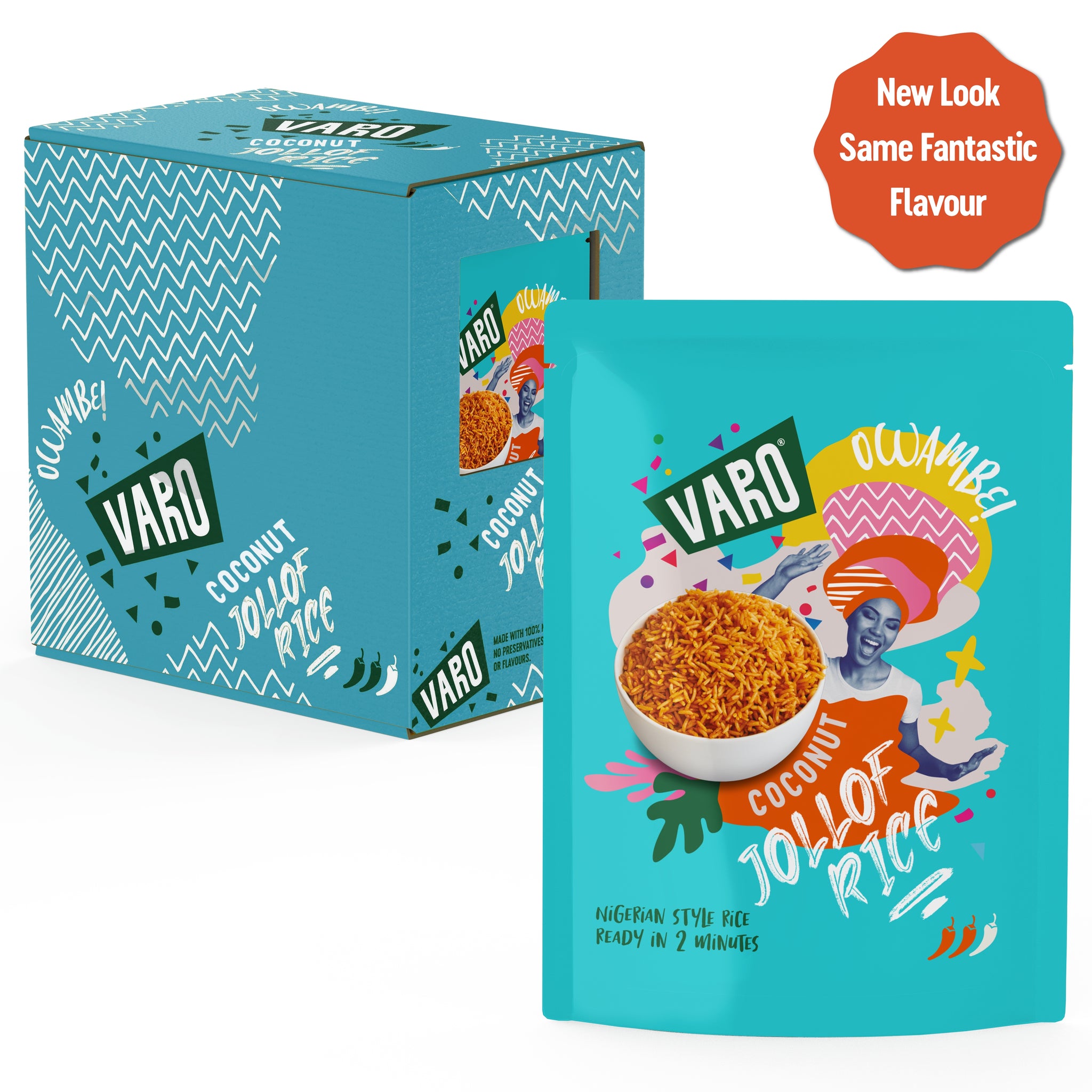 Jollof Rice Pack of 6 x 250g Coconut Rice – Varofoods